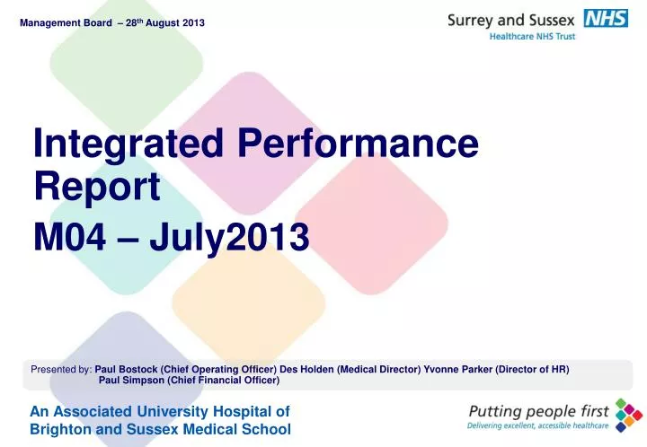 PPT - Integrated Performance Report M04 – July2013 PowerPoint ...