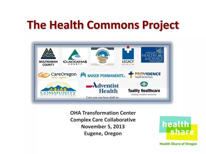 PPT - The Health Commons Project PowerPoint Presentation, free download ...
