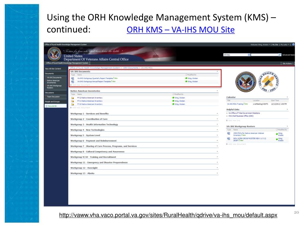 PPT - Department of Veteran Affairs (VA) - Indian Health Service (IHS ...