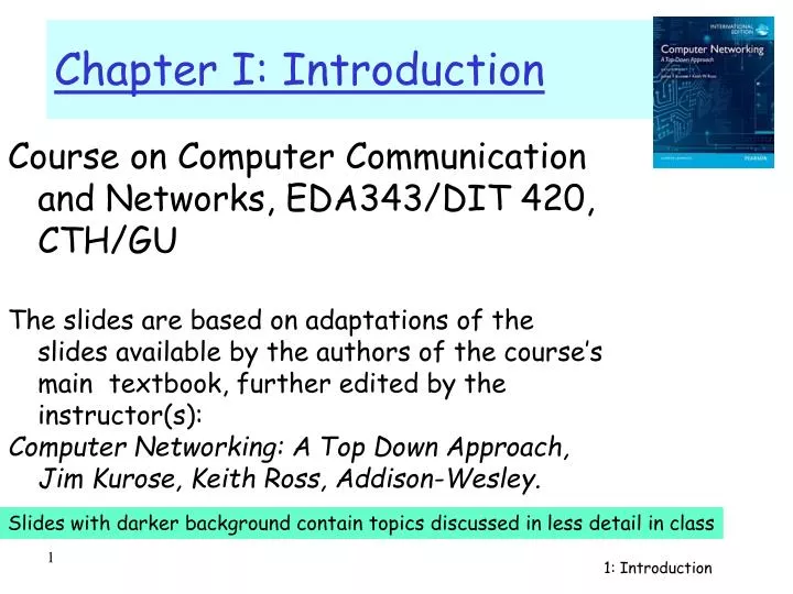 PPT - Chapter I: Introduction PowerPoint Presentation, free download ...