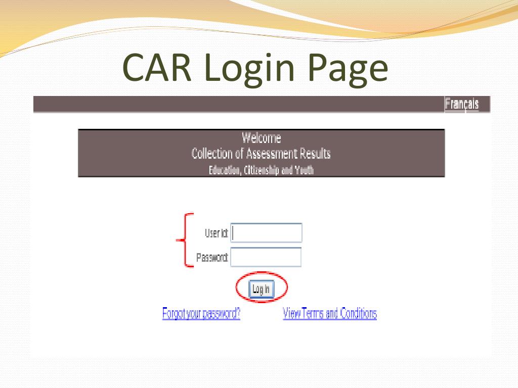PPT - CAR Web Application for Assessment Results in First Nations ...