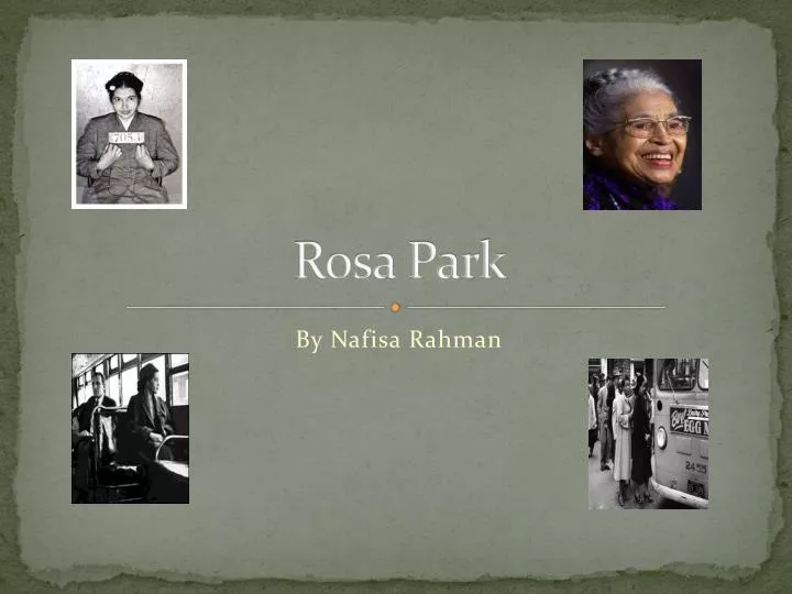 PPT - Rosa Park PowerPoint Presentation, free download - ID:1594174