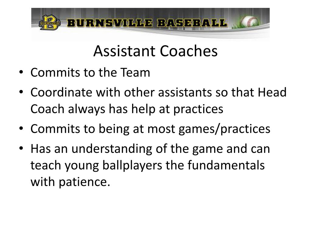 PPT - Burnsville Athletic Club Baseball Coaches Meeting Overview ...