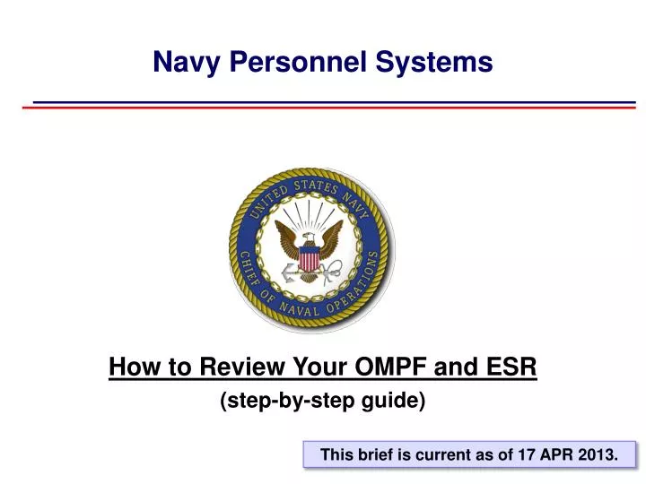 PPT - Navy Personnel Systems PowerPoint Presentation, free download ...