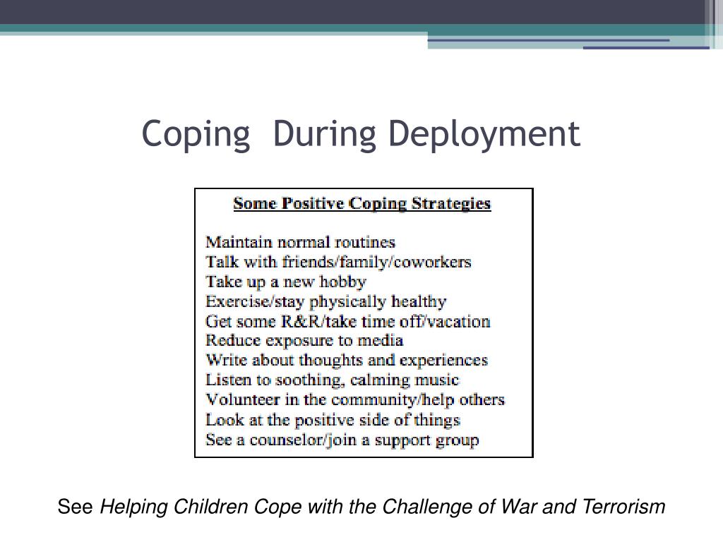 PPT - Helping Children and Families Cope with the Impact of Military ...