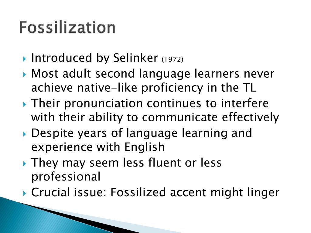 PPT - Accent Fossilization in Older Iranian Women in Canada PowerPoint ...