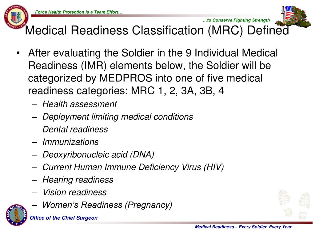 PPT - Office of the Chief Surgeon Army National Guard PowerPoint ...