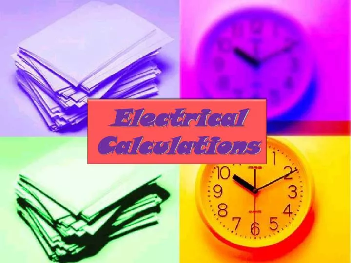 PPT - Electrical Calculations PowerPoint Presentation, free download ...