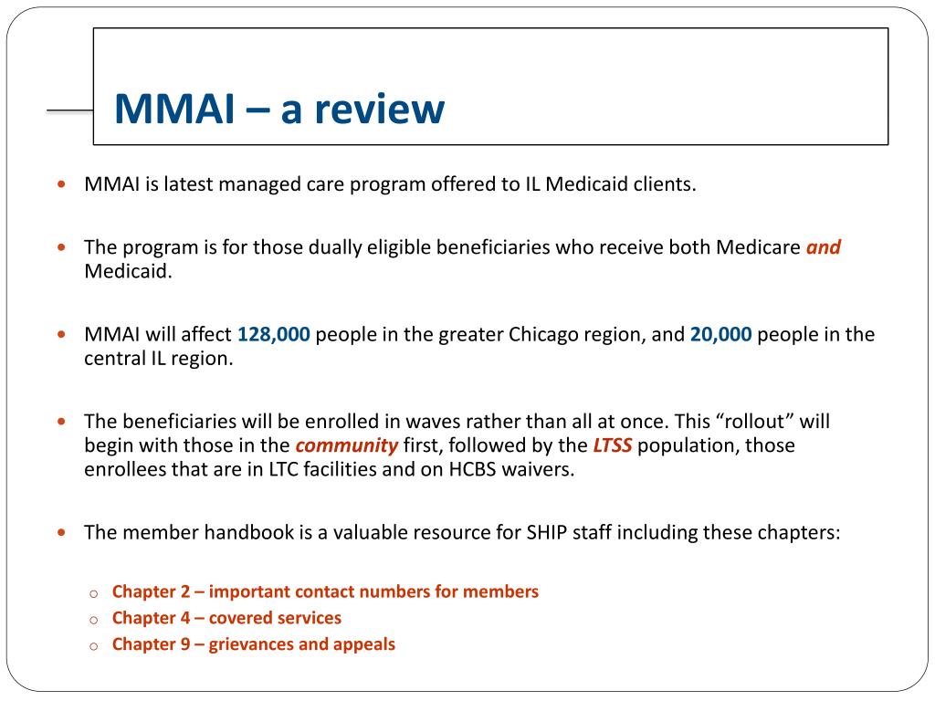 PPT - Medicare Medicaid Alignment Initiative (MMAI) The next chapter of ...