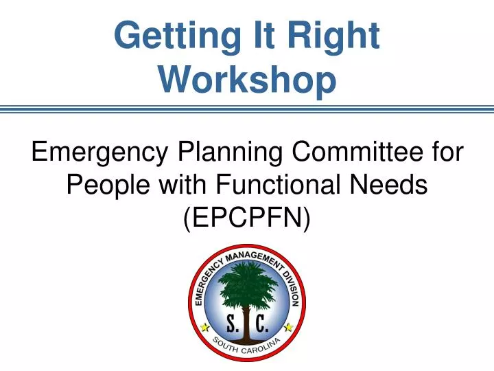 PPT - Getting It Right Workshop PowerPoint Presentation, free download ...