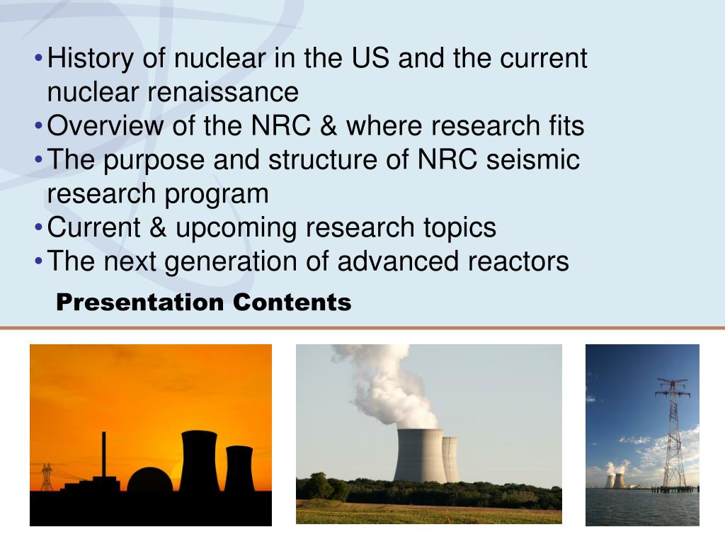 PPT - The Nuclear Renaissance & Research Opportunities in the Nuclear ...