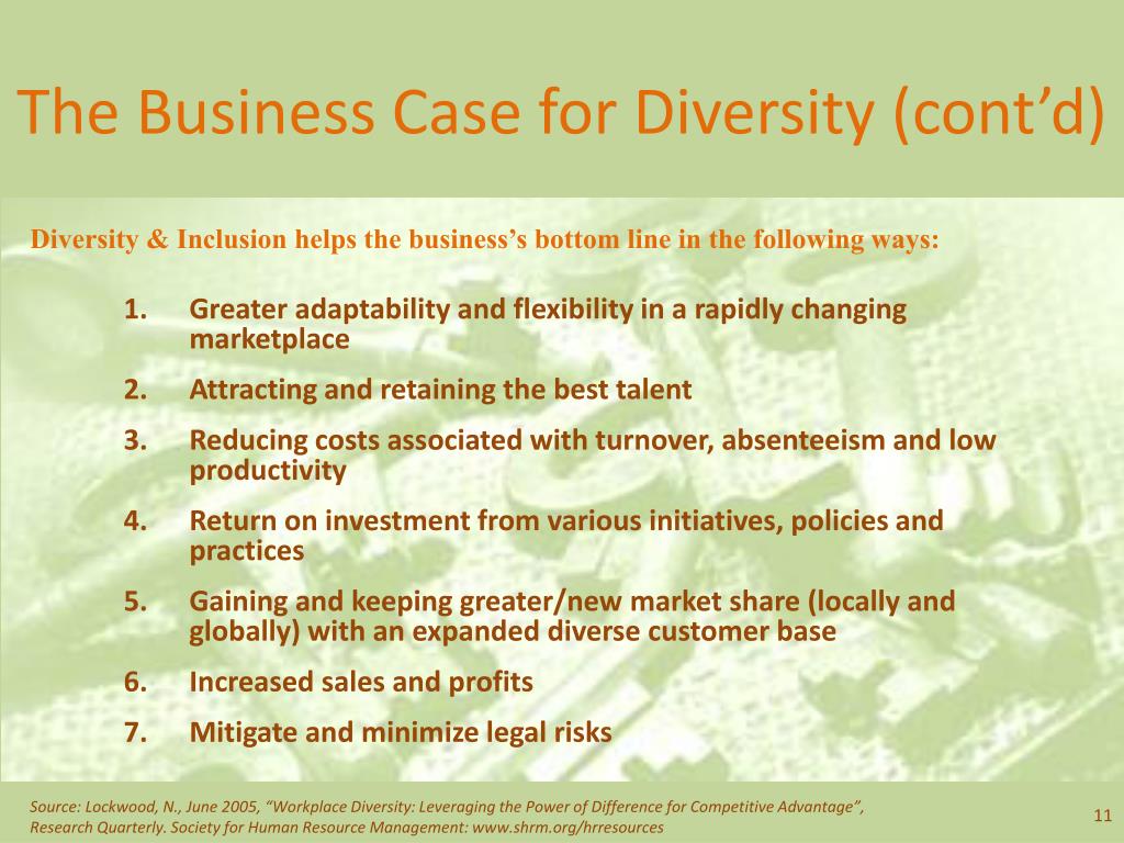 PPT - The Business Case for Diversity & Inclusion: Why Diversity is ... PPT - The Business Case for Diversity & Inclusion: Why Diversity is ...