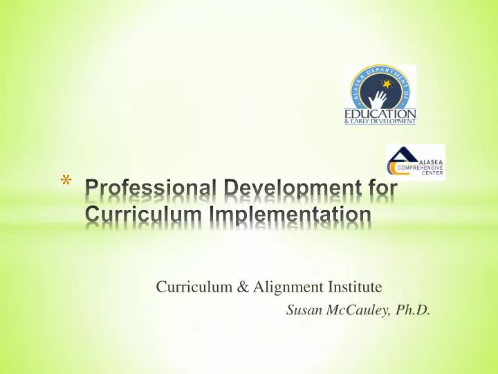 PPT - Professional Development for Curriculum Implementation PowerPoint Presentation - ID:1596483