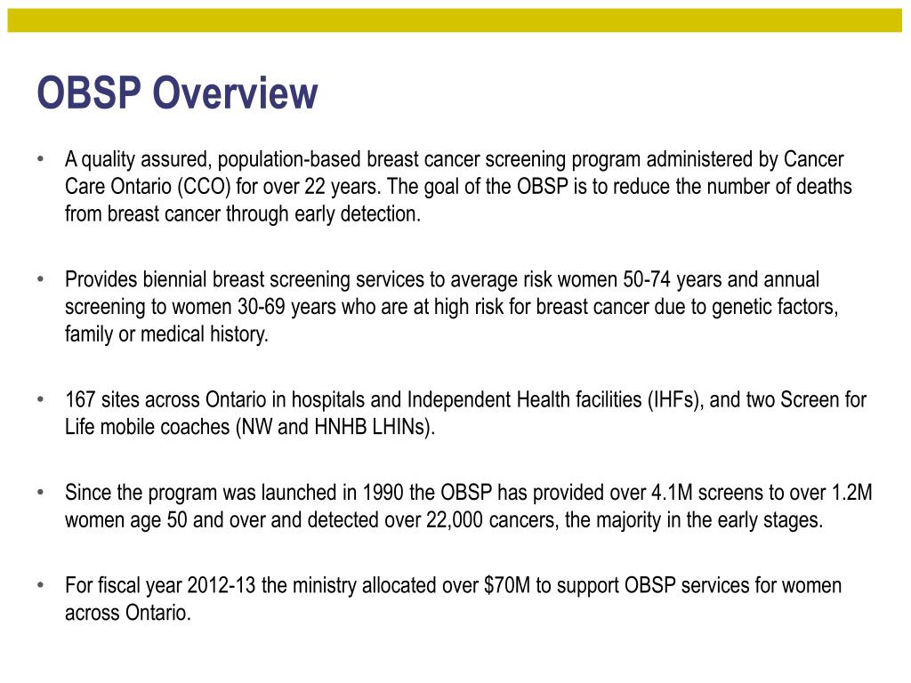 PPT - Cancer Screening Update IDCA Meeting PowerPoint Presentation ...