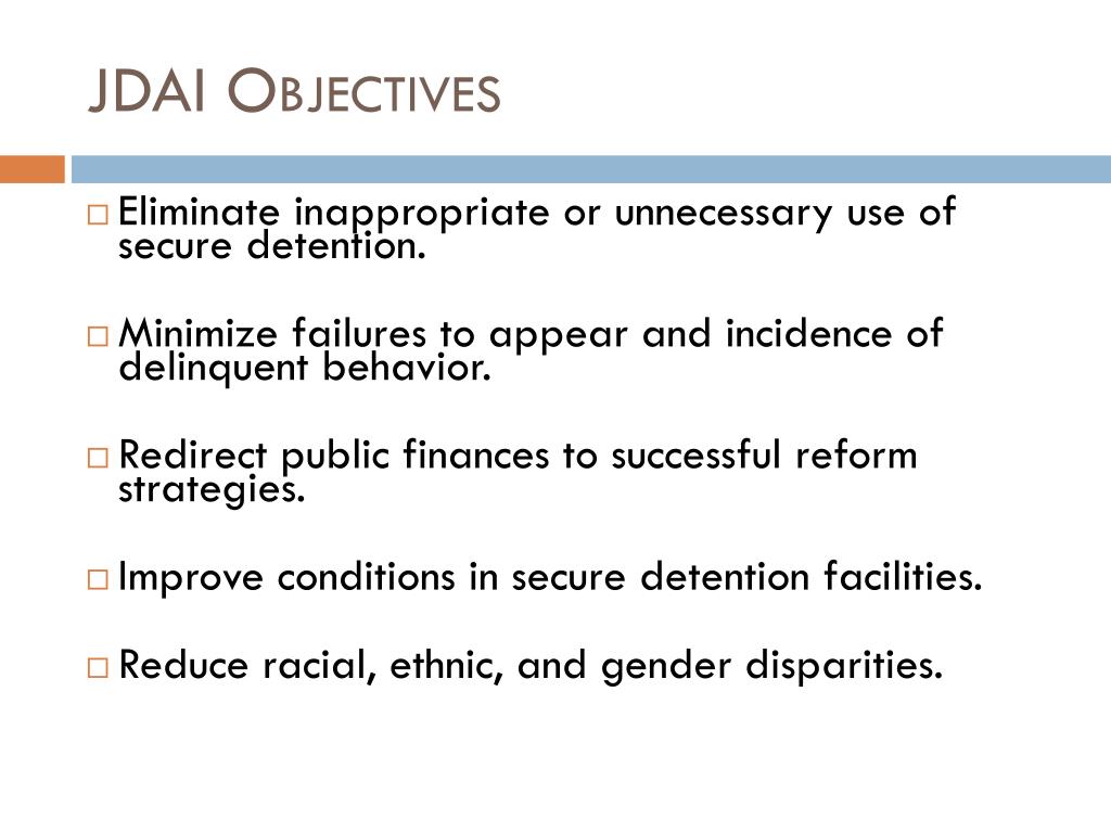 PPT - Juvenile Detention Alternatives Initiative A project of the Annie ...