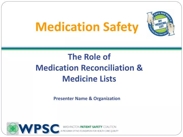 PPT - Medication Safety PowerPoint Presentation, free download - ID:1597090