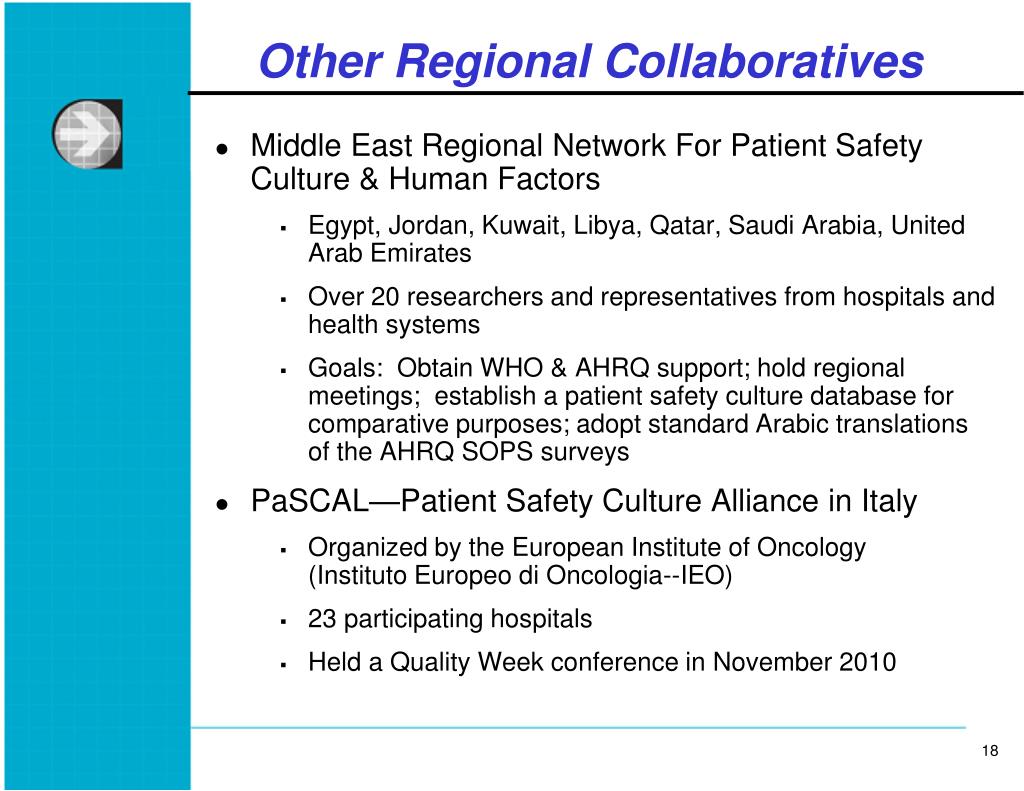 PPT - The AHRQ Surveys on Patient Safety Culture Setting the Standard ...