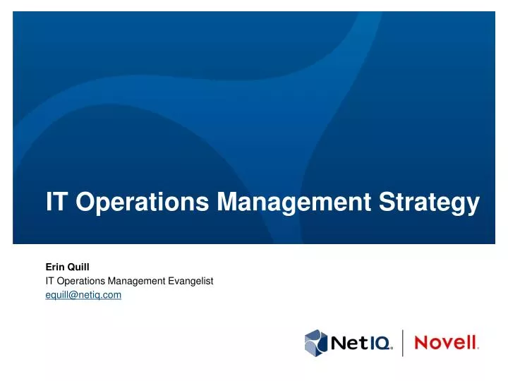 PPT - IT Operations Management Strategy PowerPoint Presentation, free ...