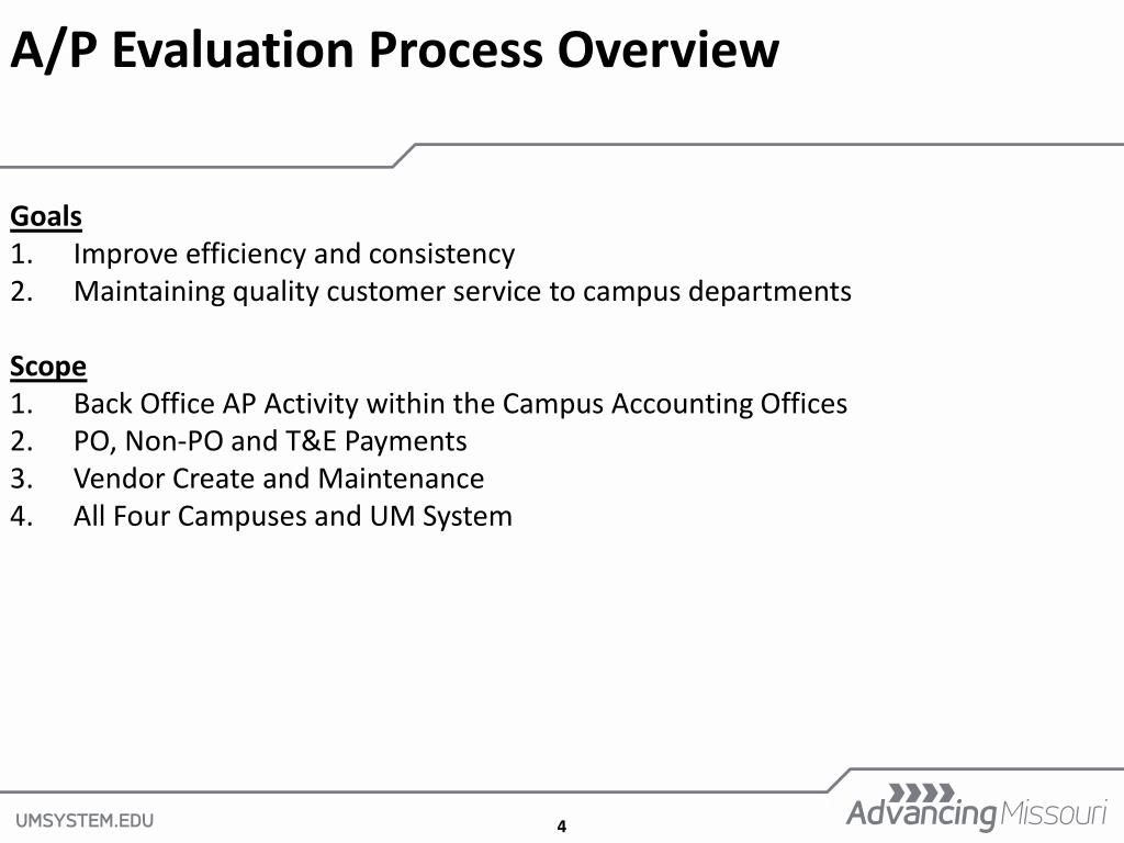 PPT - University of Missouri AP Shared Services Kick Off Meeting ...