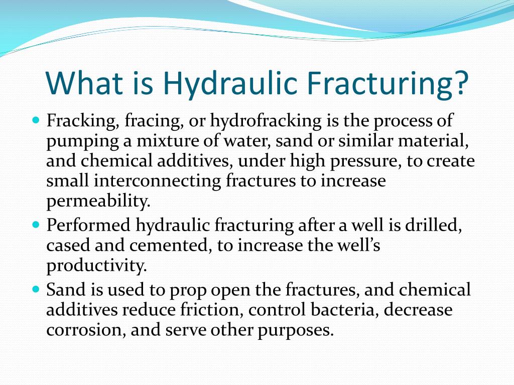 PPT - Hydraulic Fracturing & the Watersheds of Weld County, CO ...