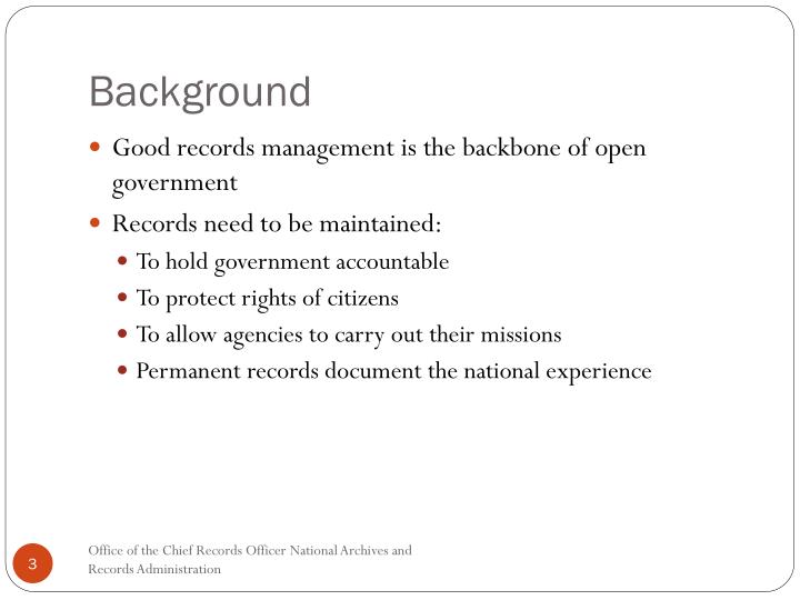 PPT - Presidential Memorandum: Managing Government Records PowerPoint ...