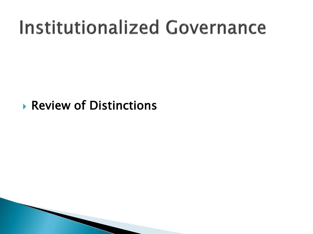 PPT - Theories of Governance and Political Economy PowerPoint ...