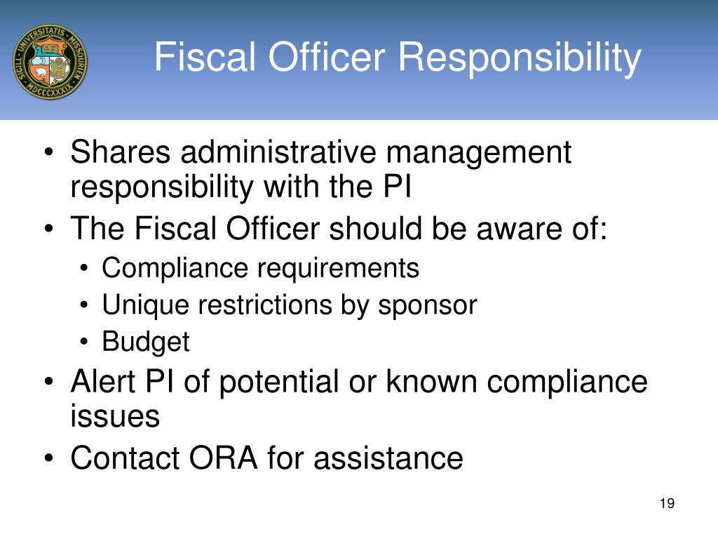 PPT - Fiscal Compliance Requirements for Sponsored Programs University ...