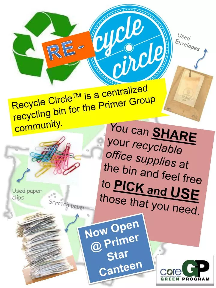 PPT - You can SHARE your recyclable office supplies at the bin and feel ...