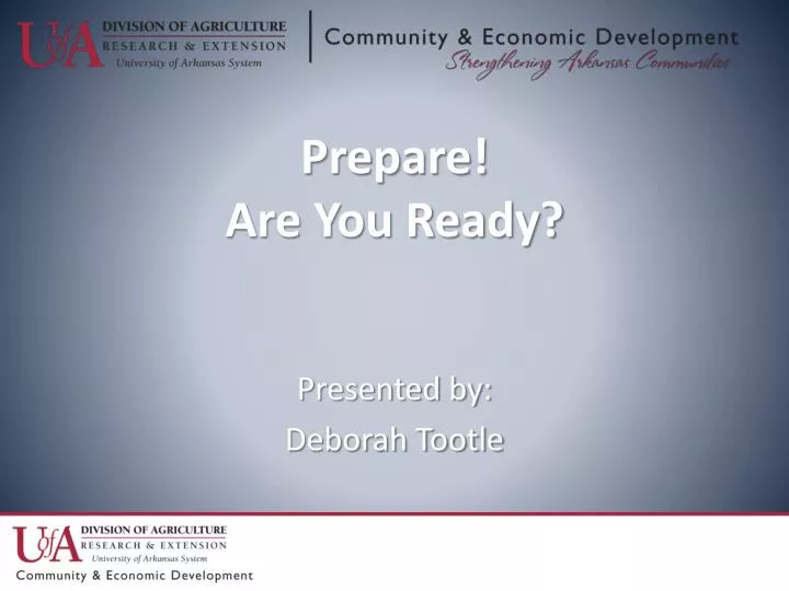 PPT - Prepare! Are You Ready? PowerPoint Presentation, free download ...