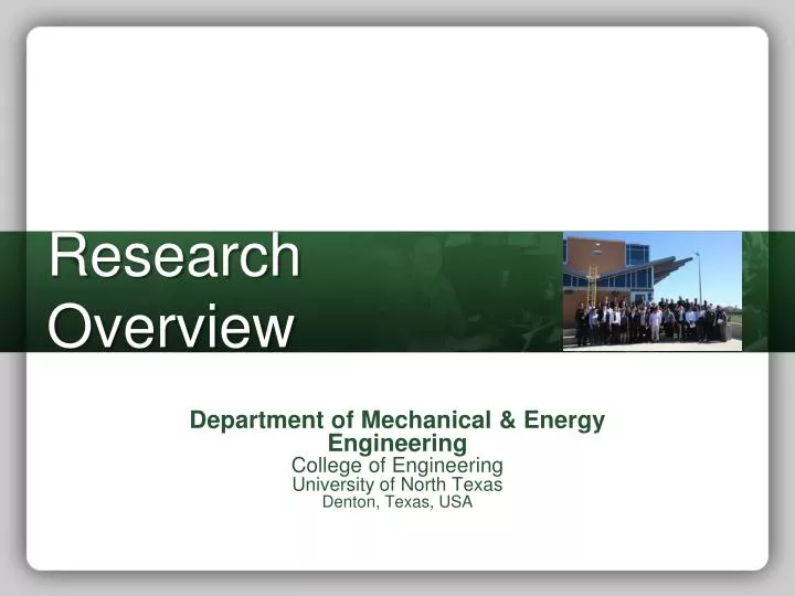 PPT - Research Overview PowerPoint Presentation, free download - ID:1599014