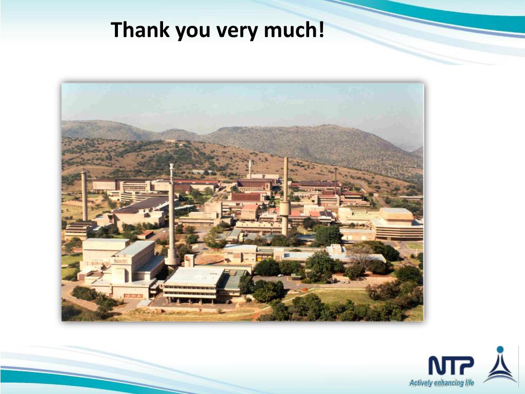 PPT - NTP Radioisotopes SOC Ltd A subsidiary of Necsa Ltd Pelindaba ...