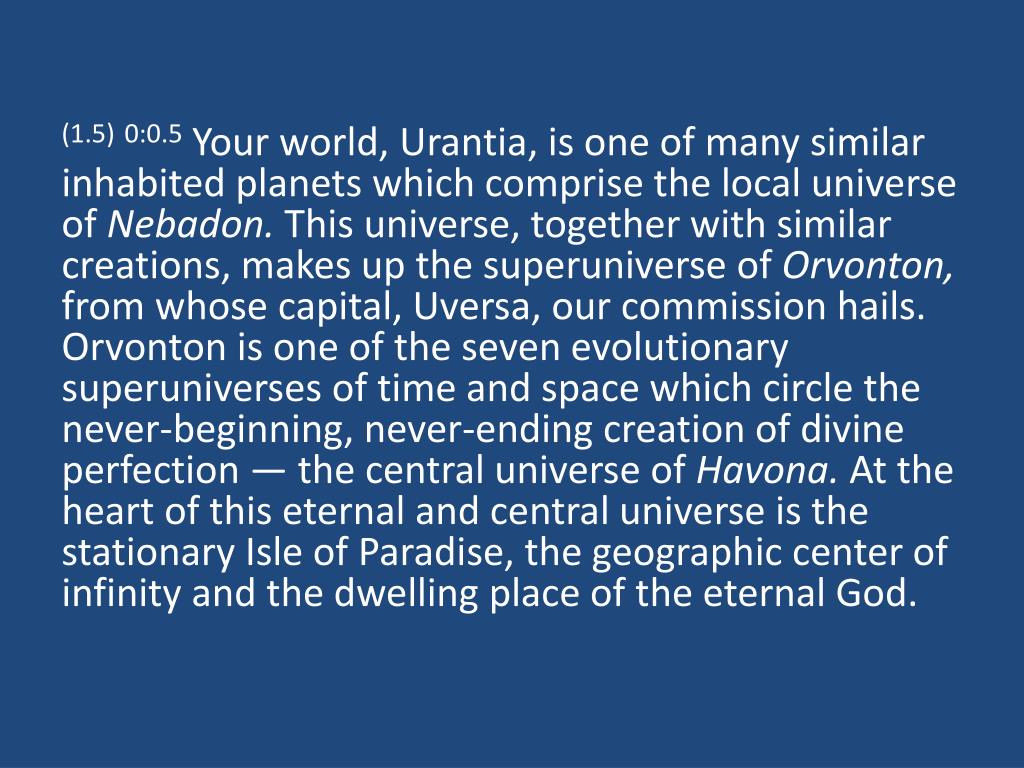 PPT - The Urantia Book PowerPoint Presentation, free download - ID:1599259