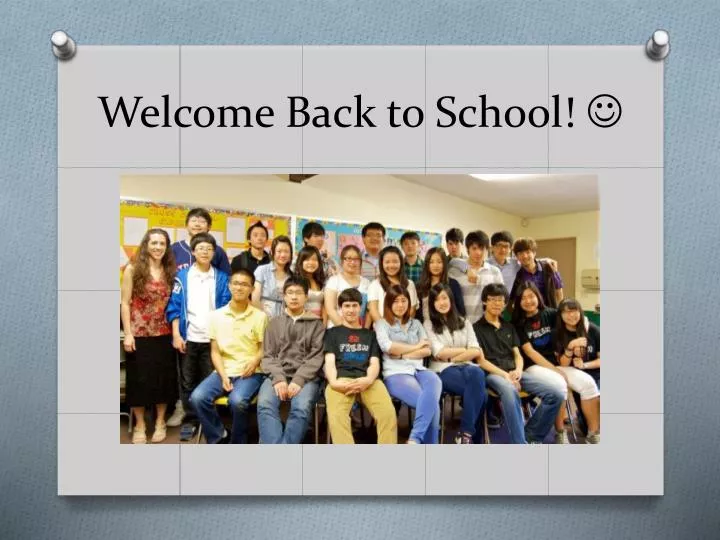 PPT - Welcome Back to School! PowerPoint Presentation, free download ...