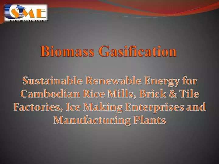 PPT - Biomass Gasification PowerPoint Presentation, free download - ID ...