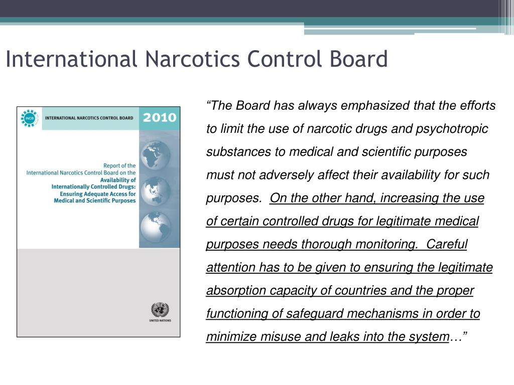 PPT - Designing a drug control system that balances access with ...