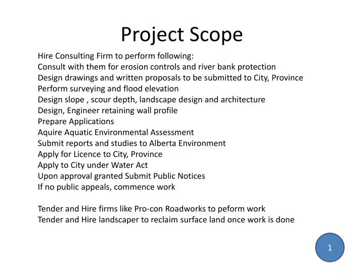 PPT - Project Scope PowerPoint Presentation, free download - ID:1599705