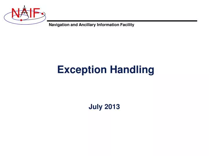 PPT - Exception Handling PowerPoint Presentation, free download - ID ...