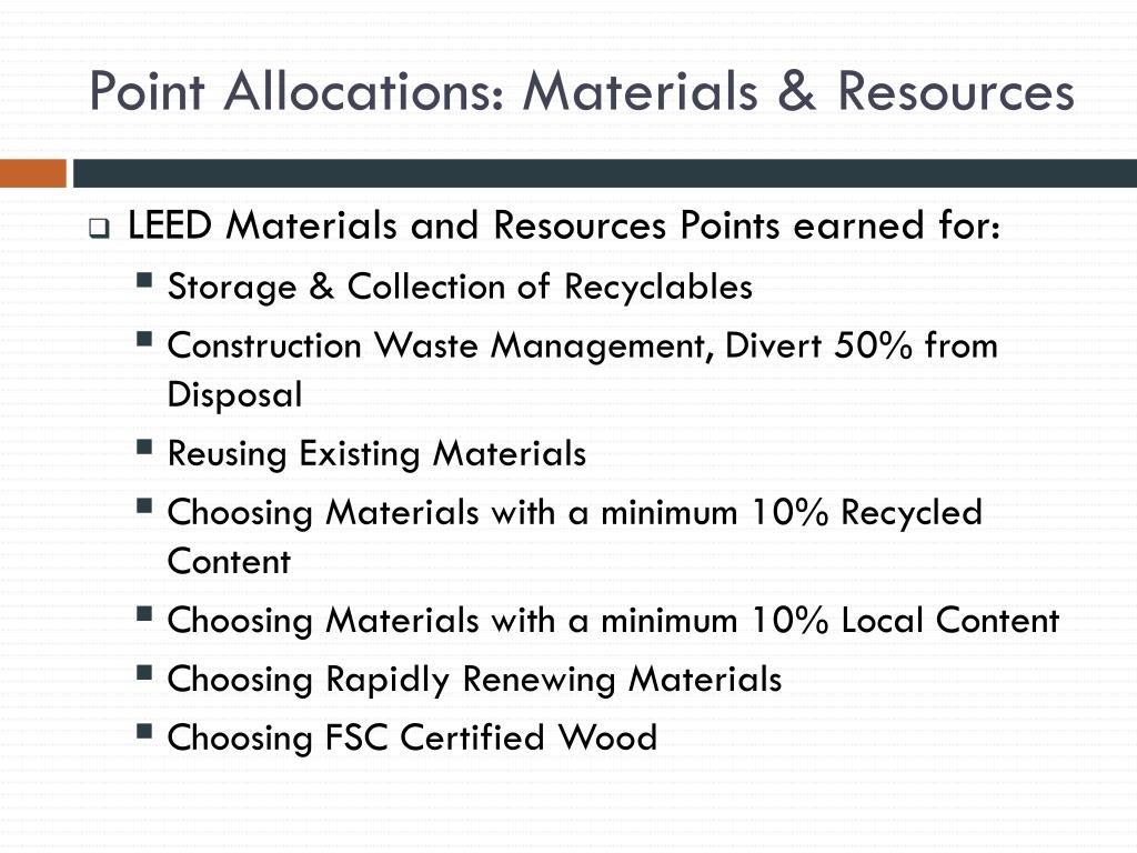 PPT - LEED: Leadership in energy and environmental design PowerPoint ...