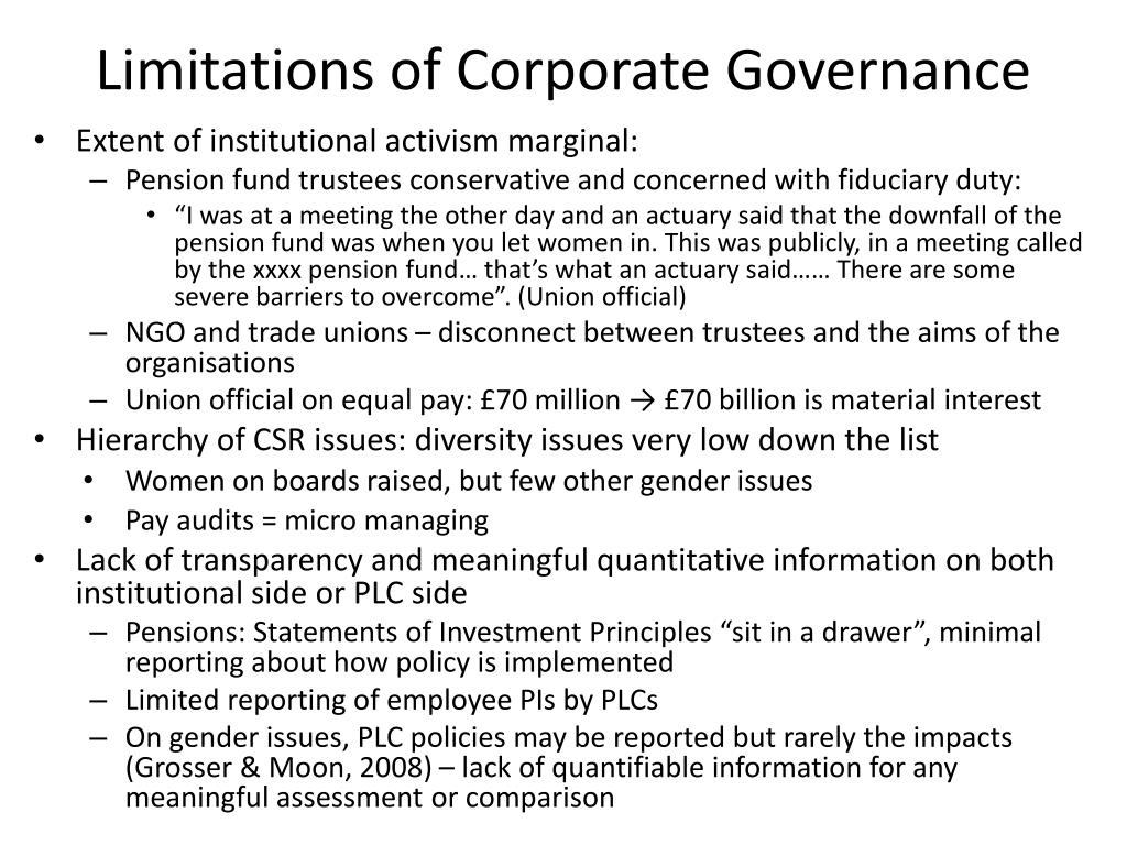 PPT - Gender Inequalities and Corporate Social Responsibility ...