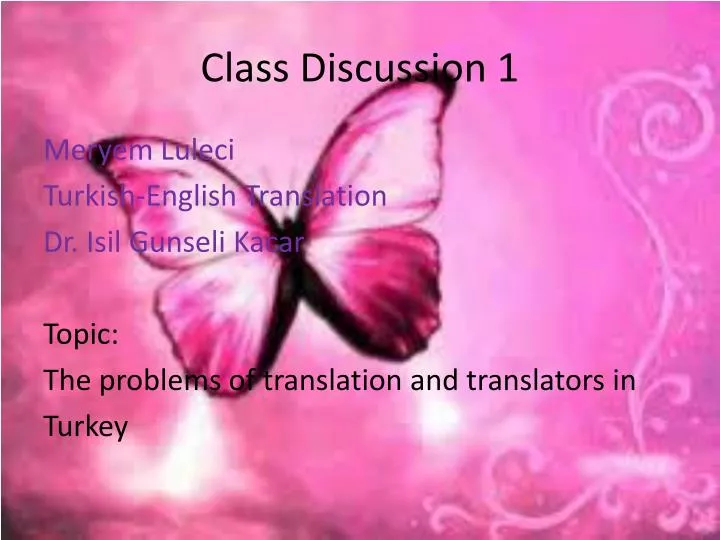 PPT - Class Discussion 1 PowerPoint Presentation, free download - ID ...