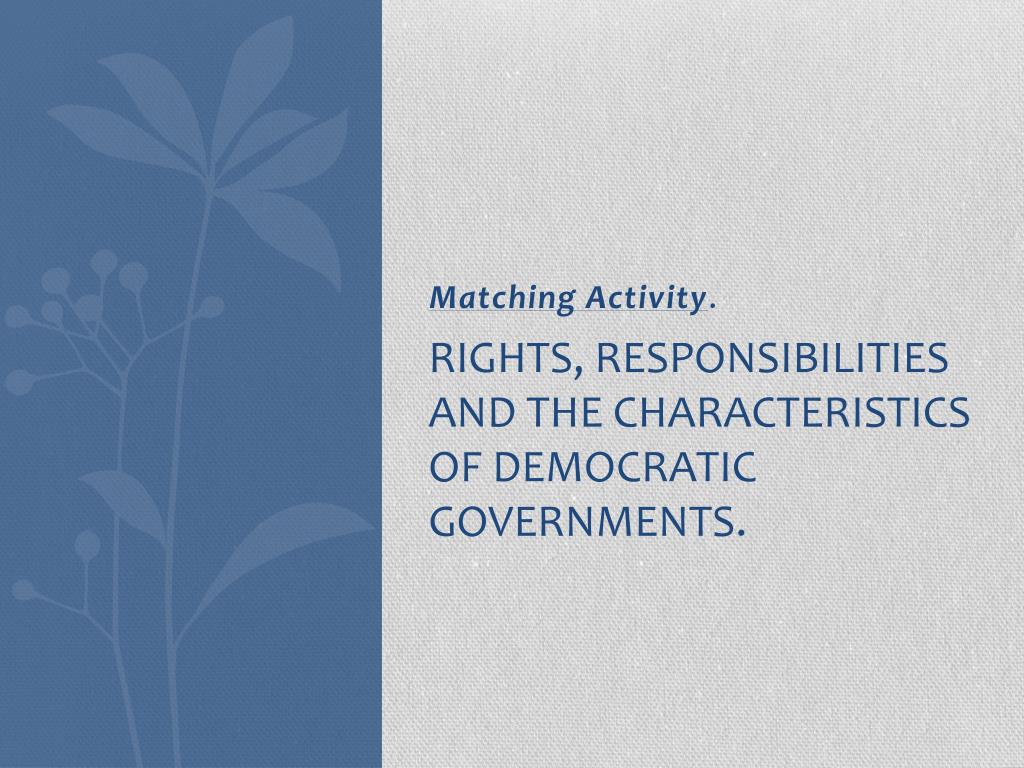 PPT - Rights and responsibilities of citizens in the United States of ...