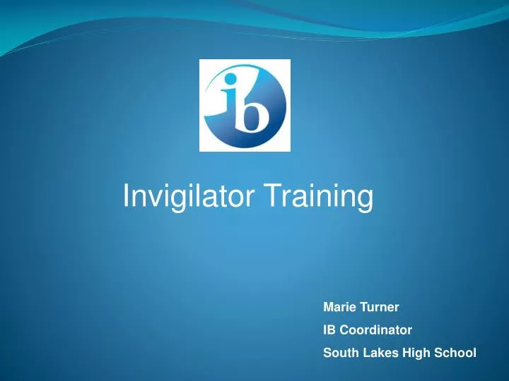 PPT - Invigilator Training PowerPoint Presentation, free download - ID ...