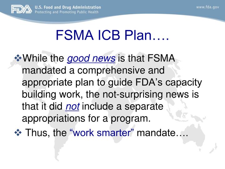PPT - A Purposeful Engagement: FDA’s International Food Safety Capacity ...