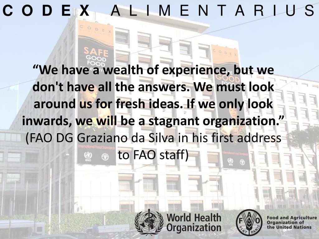 PPT - CODEX ALIMENTARIUS INTERNATIONAL FOOD STANDARDS Tom Heilandt ...