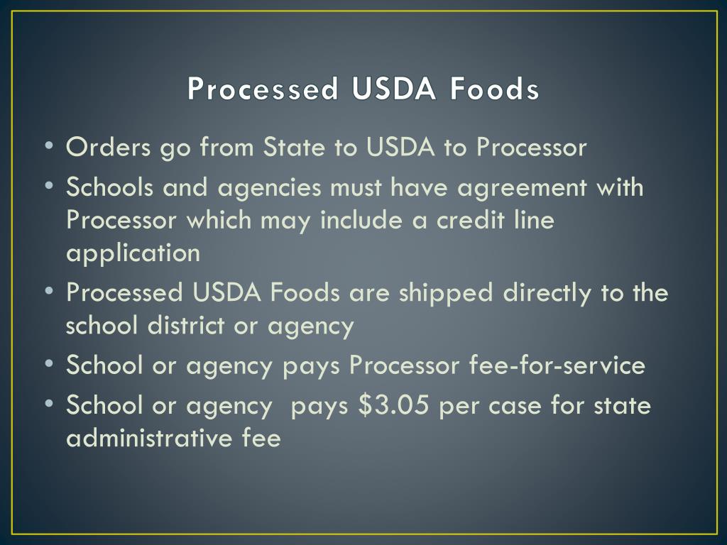 PPT - USDA Foods - Formerly Known as Commodities PowerPoint ...