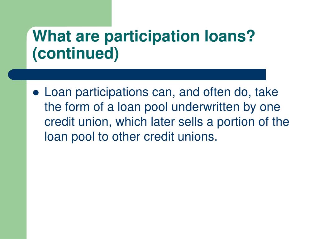PPT - Understanding Loan Participations: Accounting, Regulatory Issues ...