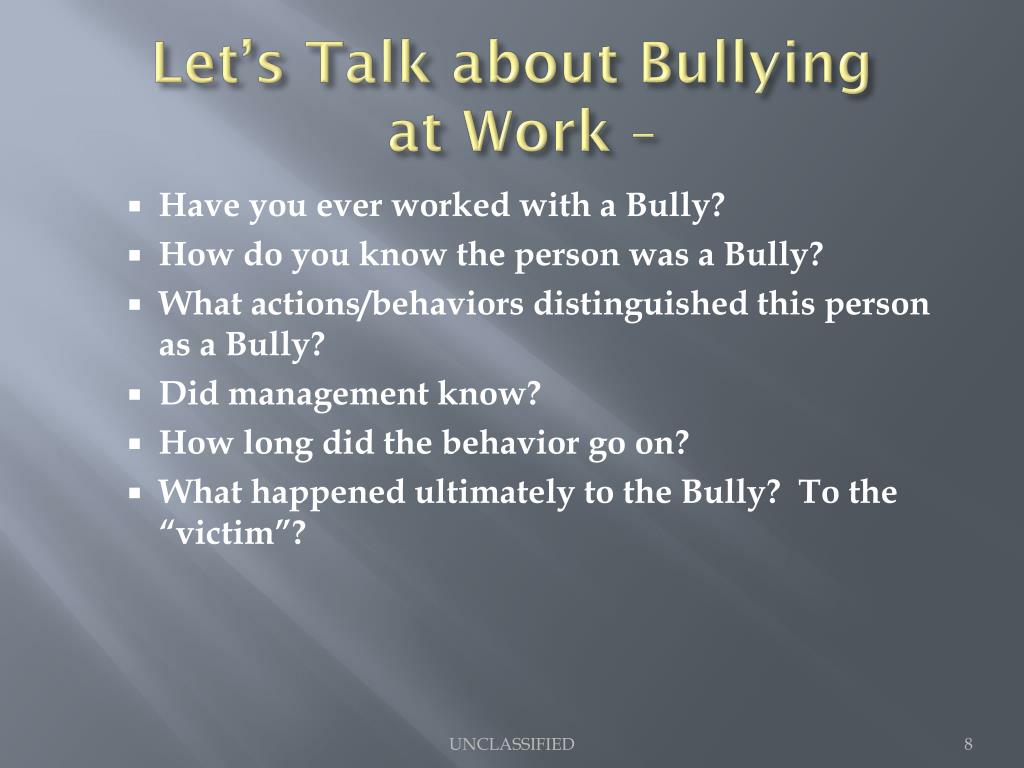 PPT - ### Understanding Bullying and Harassment in the Federal ...