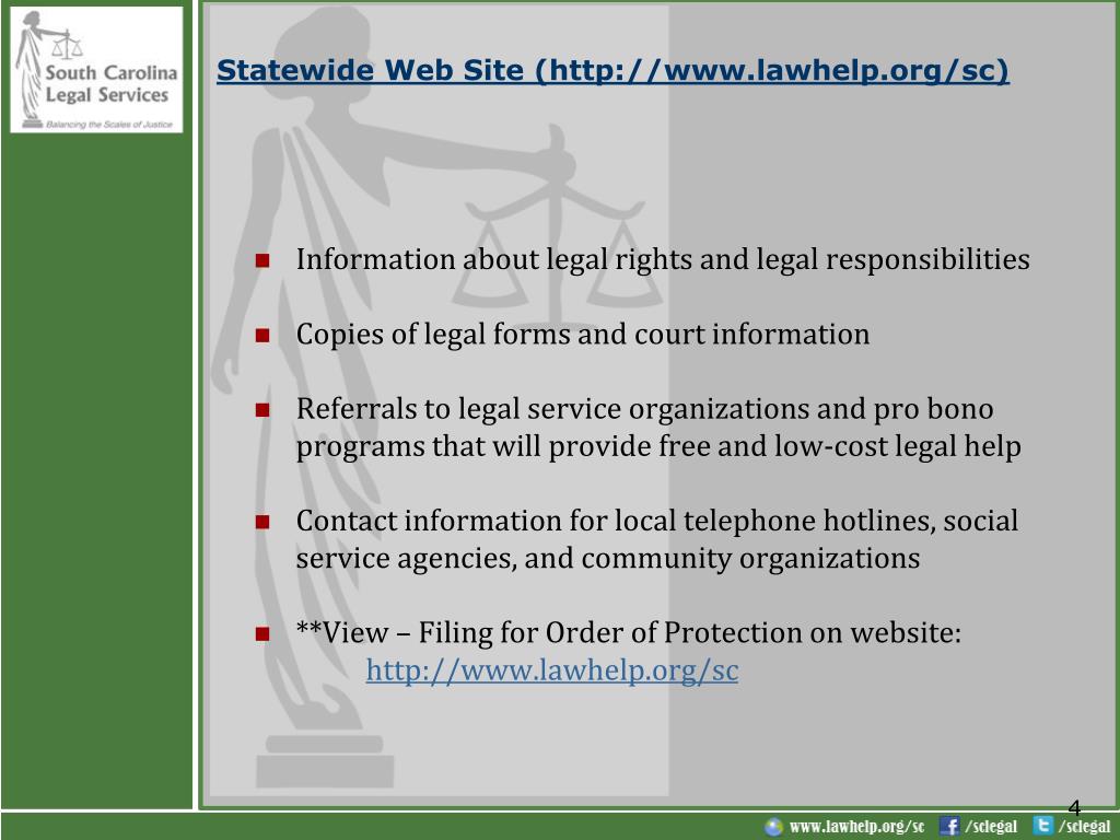 PPT - South Carolina Legal Services’ Websites PowerPoint Presentation ...