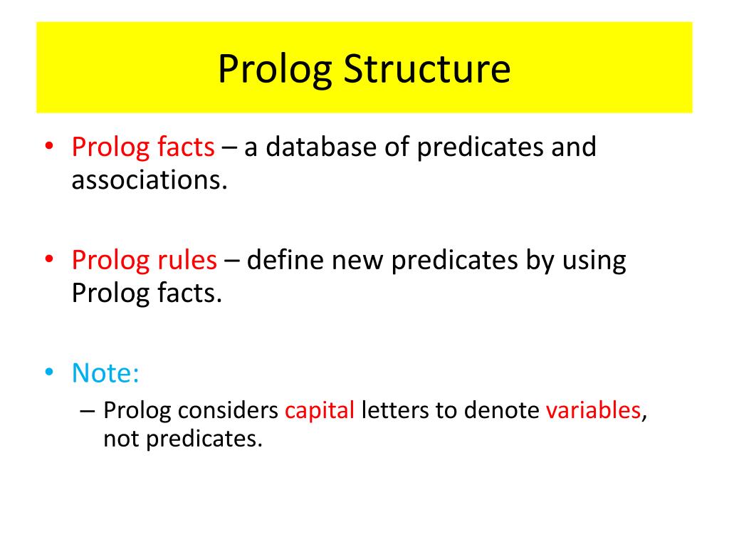 Ppt Artificial Intelligence Programming And Prolog Language Tutorial Powerpoint Presentation