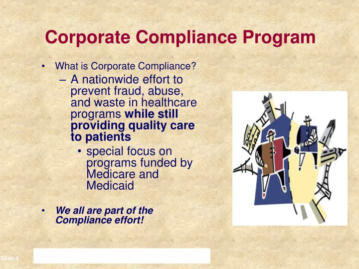 PPT - Corporate Compliance PowerPoint Presentation - ID:1602625